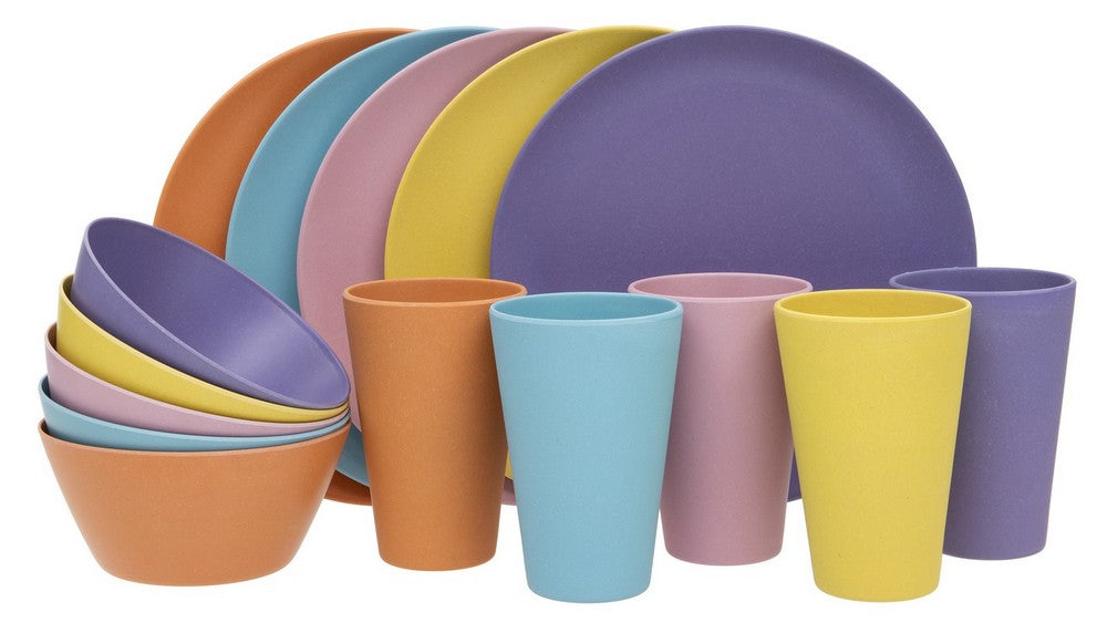 Recycled Picnicware – Green Tones